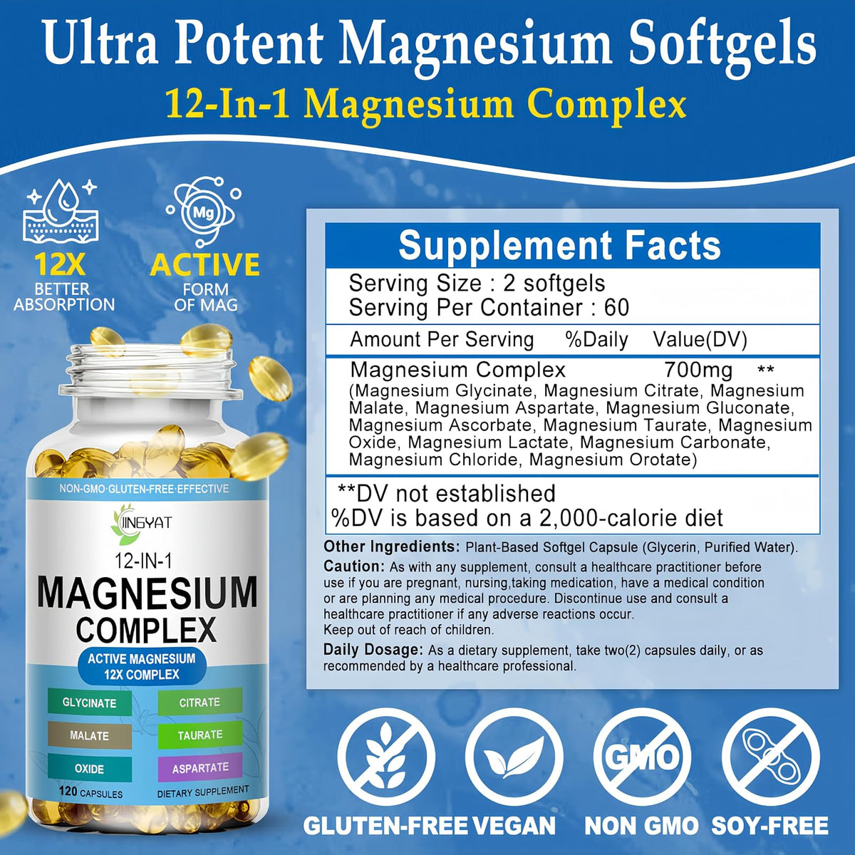 JINGYAT magnesium for energy boost