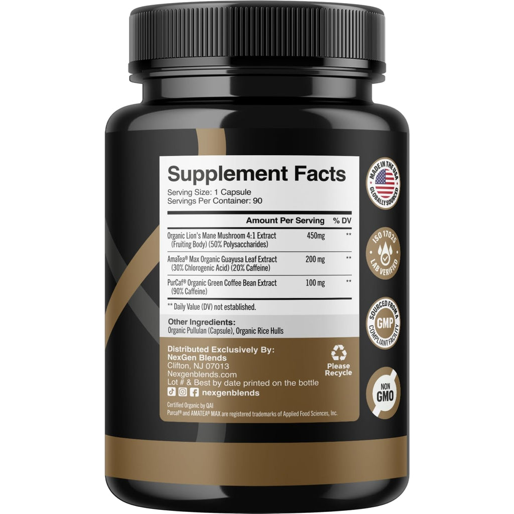 jitter-free focus mushroom blend