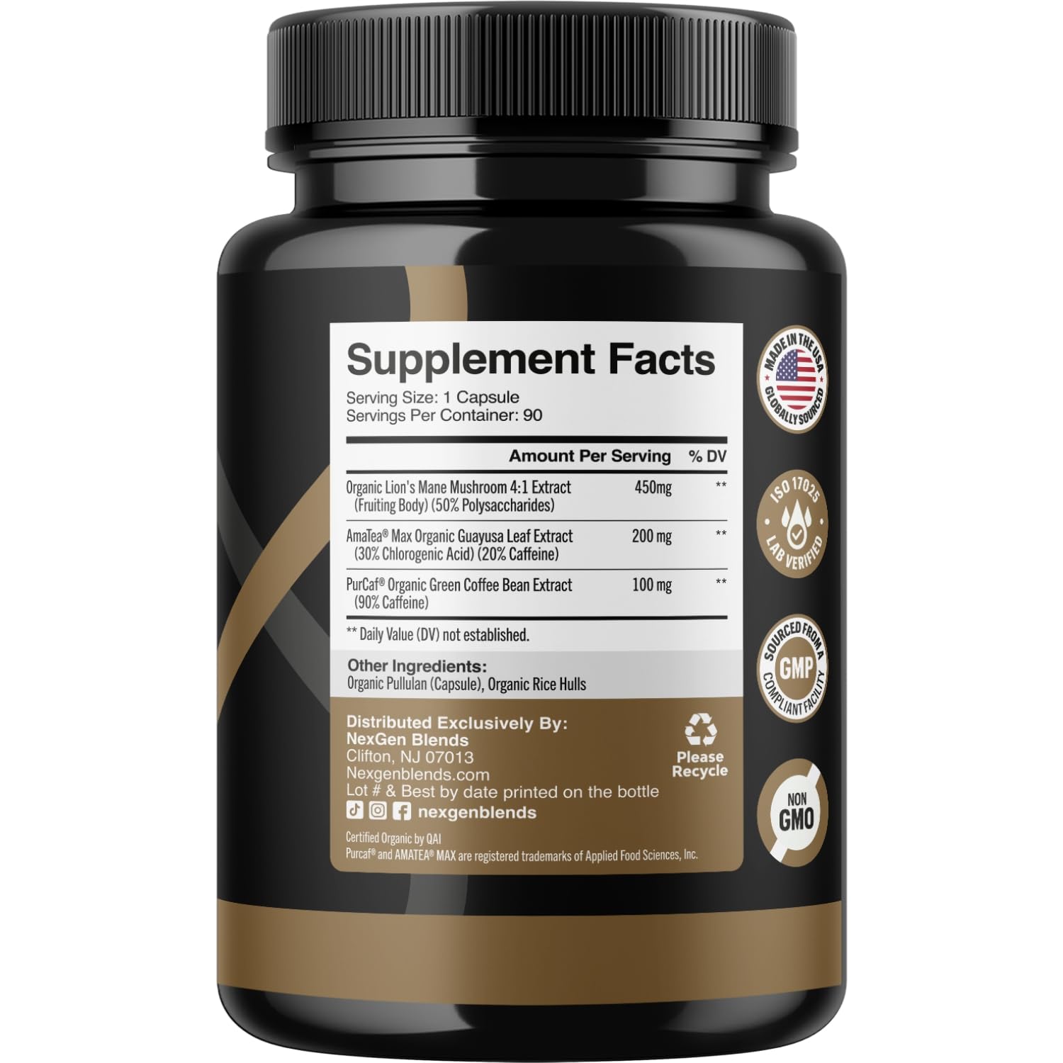 jitter-free focus mushroom blend