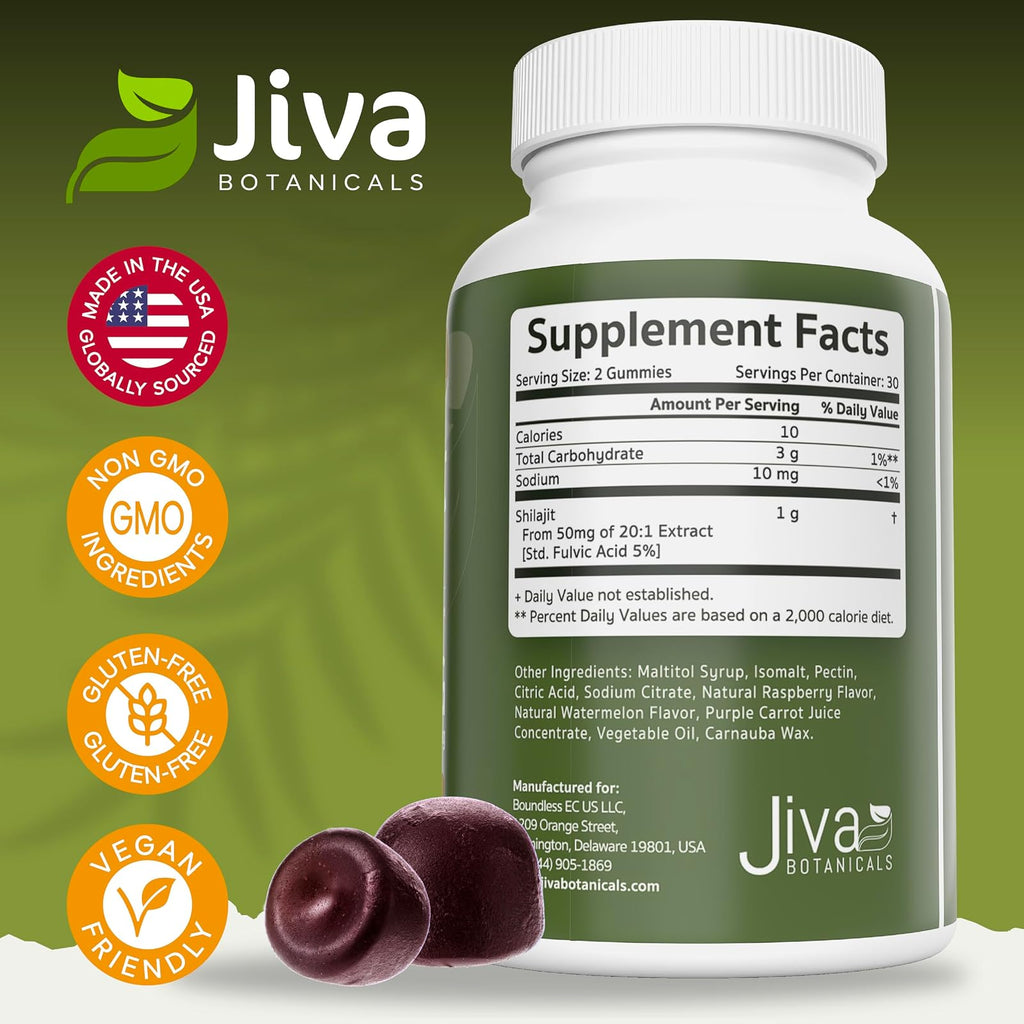 Jiva Botanicals Shilajit for wellness support