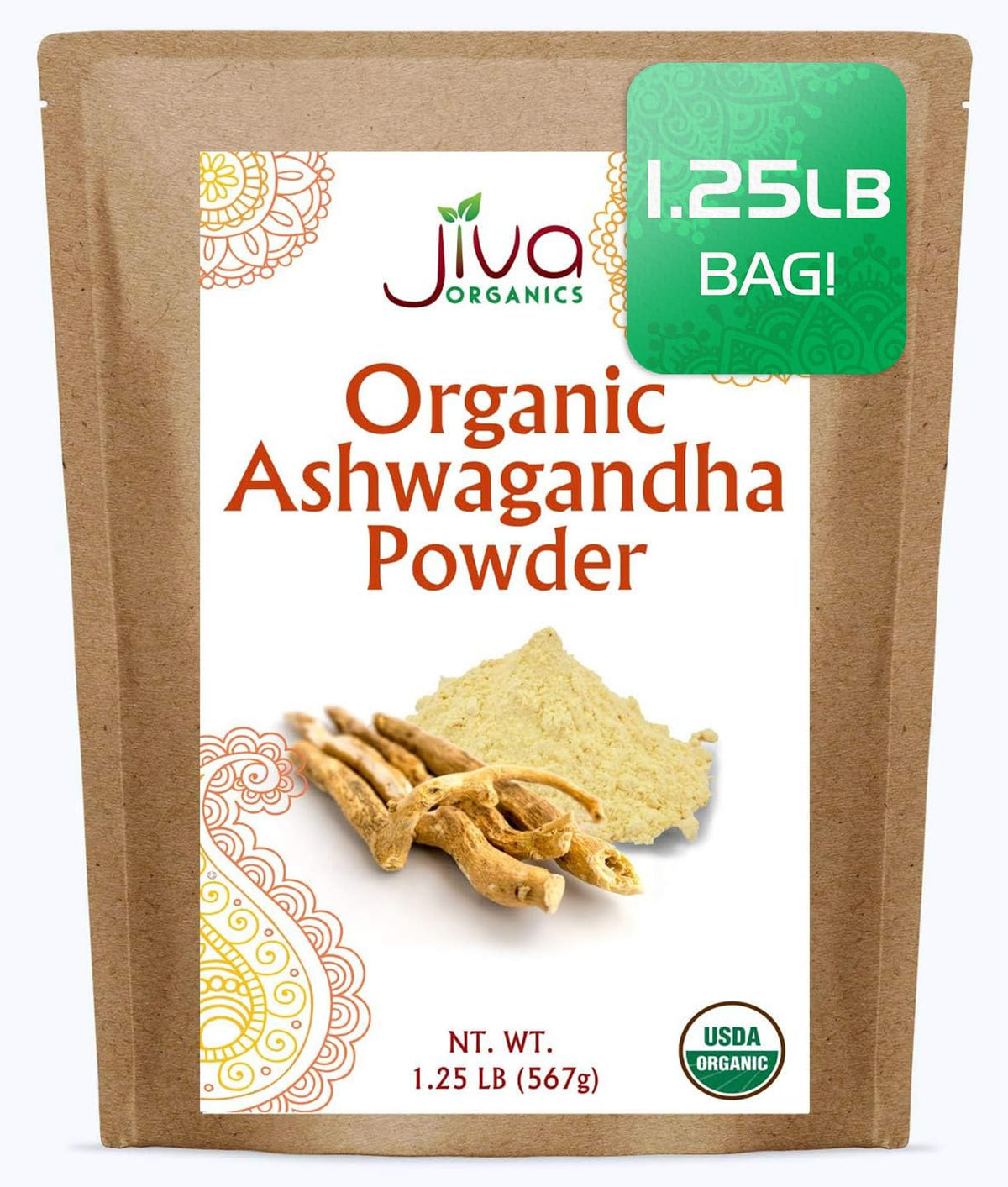 Jiva Organics ashwagandha root powder benefits