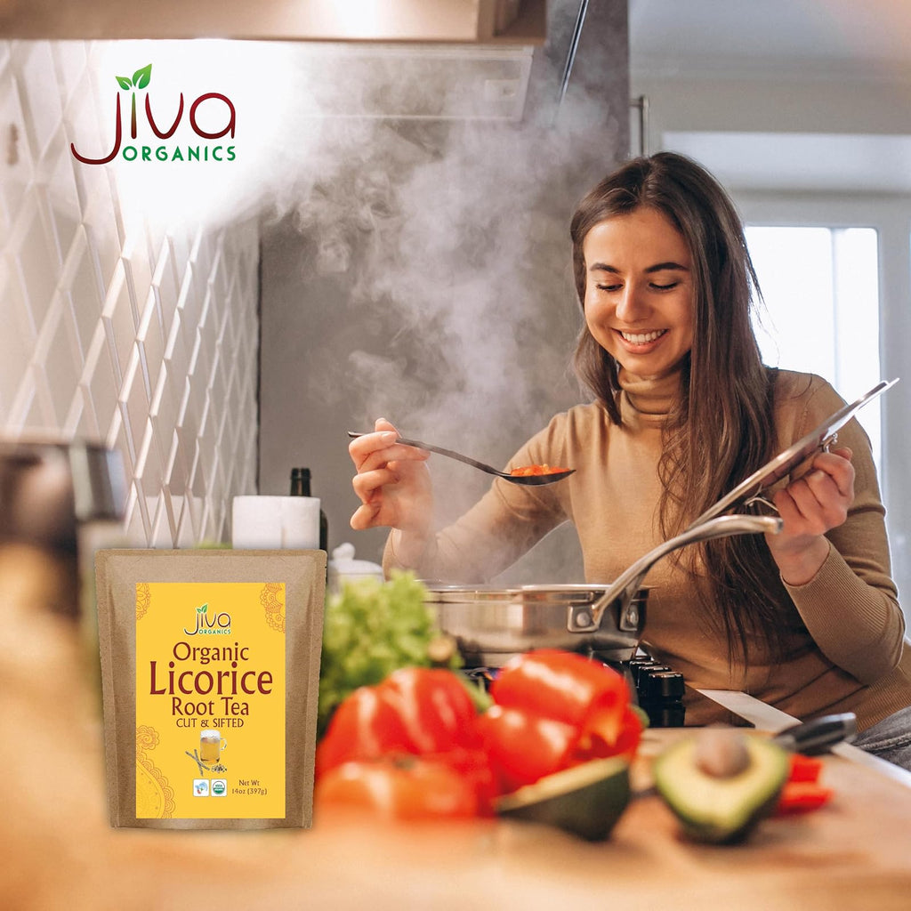 Jiva Organics herbal tea for relaxation
