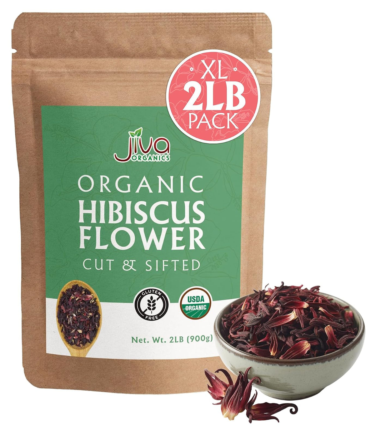 Jiva Organics hibiscus flowers bulk