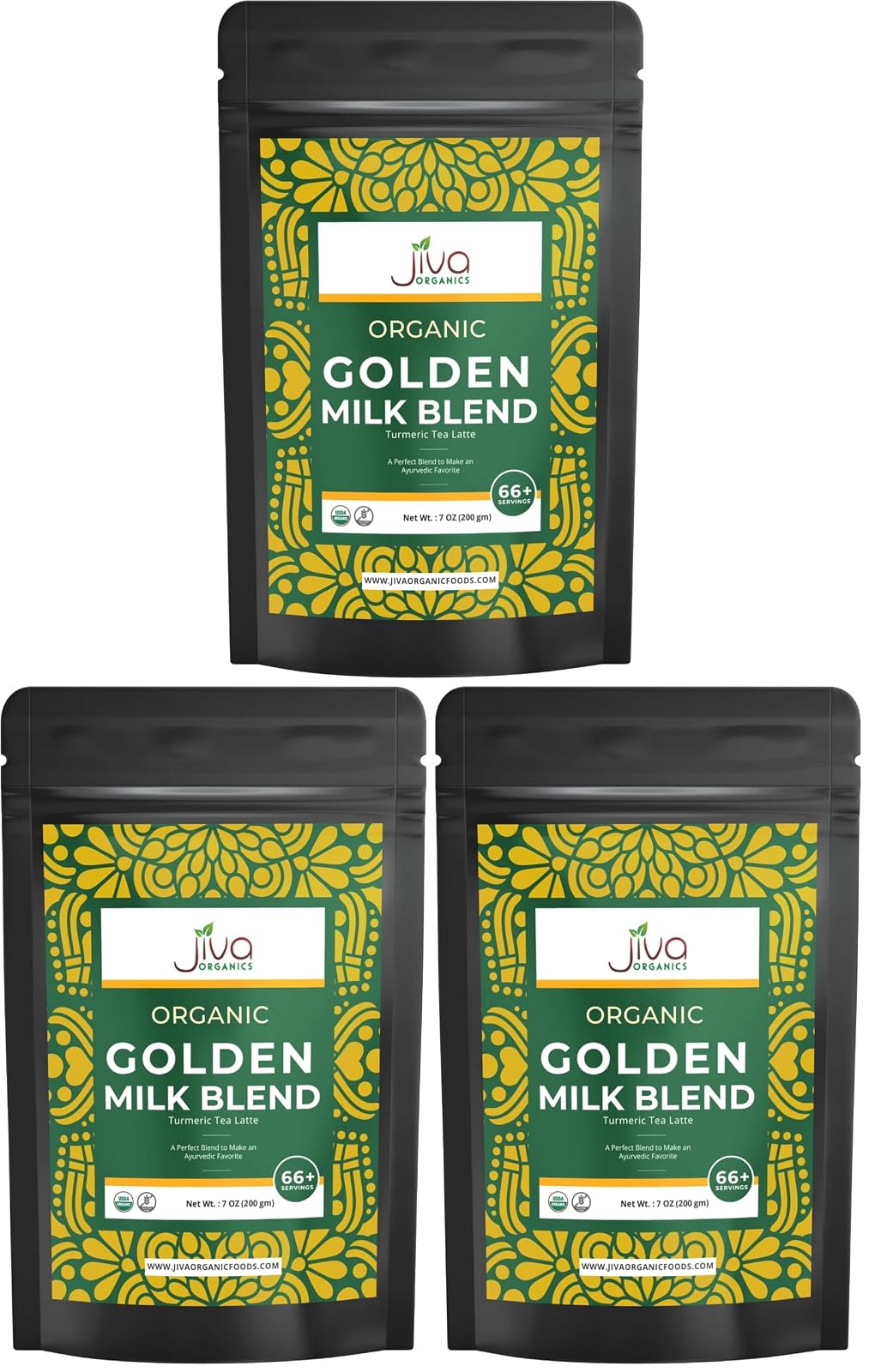 Jiva Organics turmeric tea latte blend
