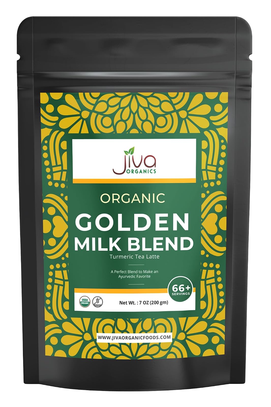 Jiva Organics turmeric tea latte powder