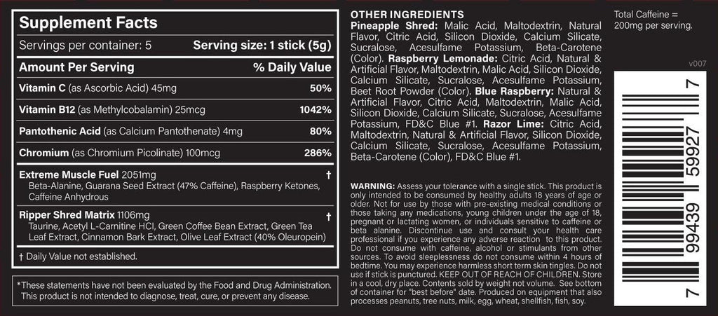JNX SPORTS Ripper energy boost