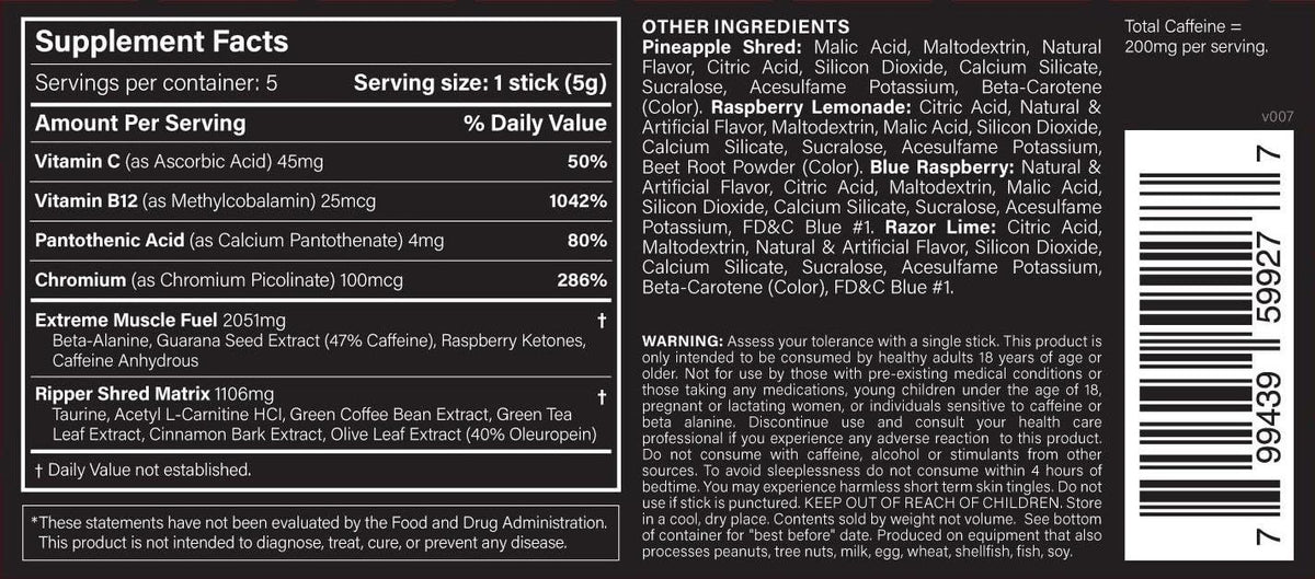 JNX SPORTS Ripper energy boost