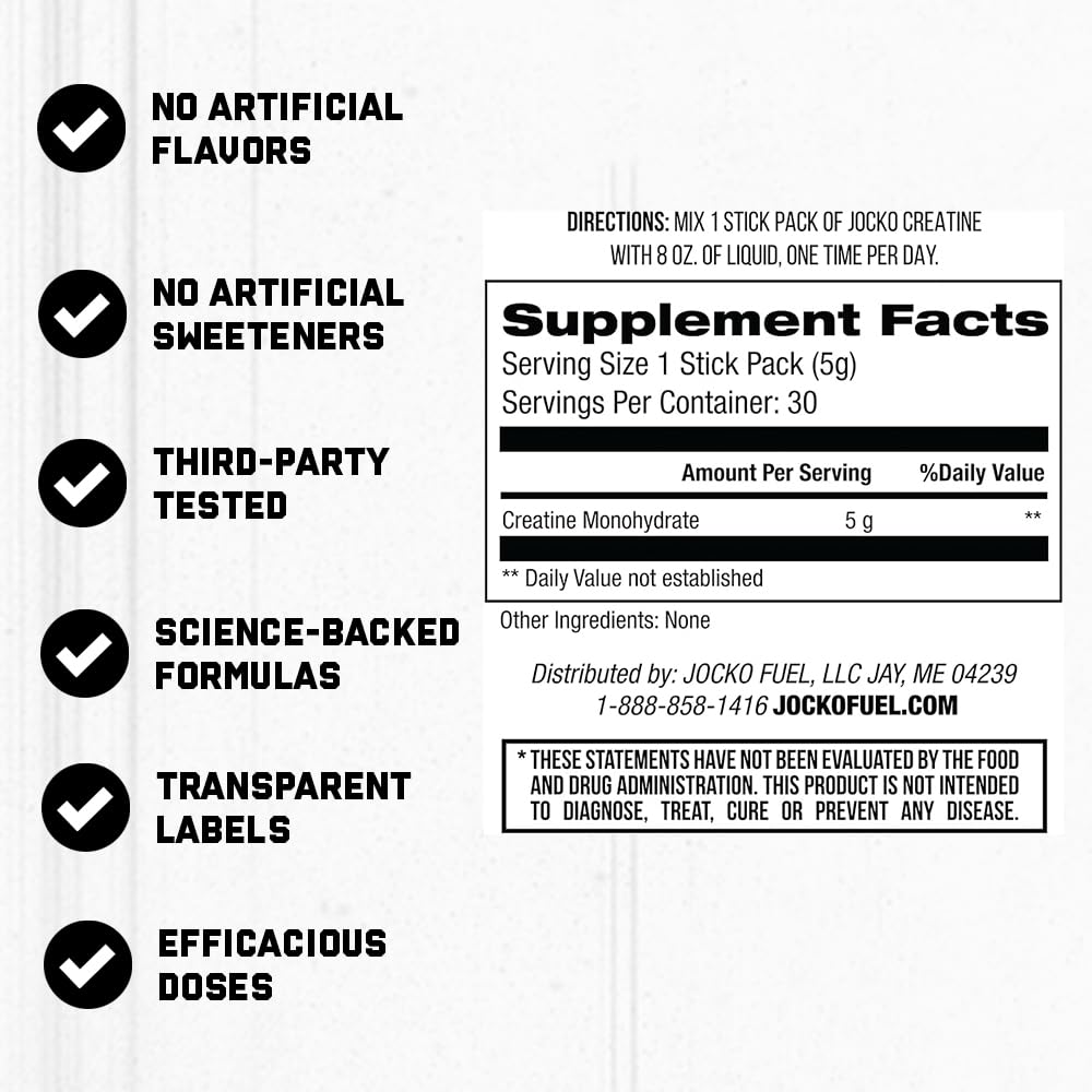 Jocko Fuel creatine stick packs