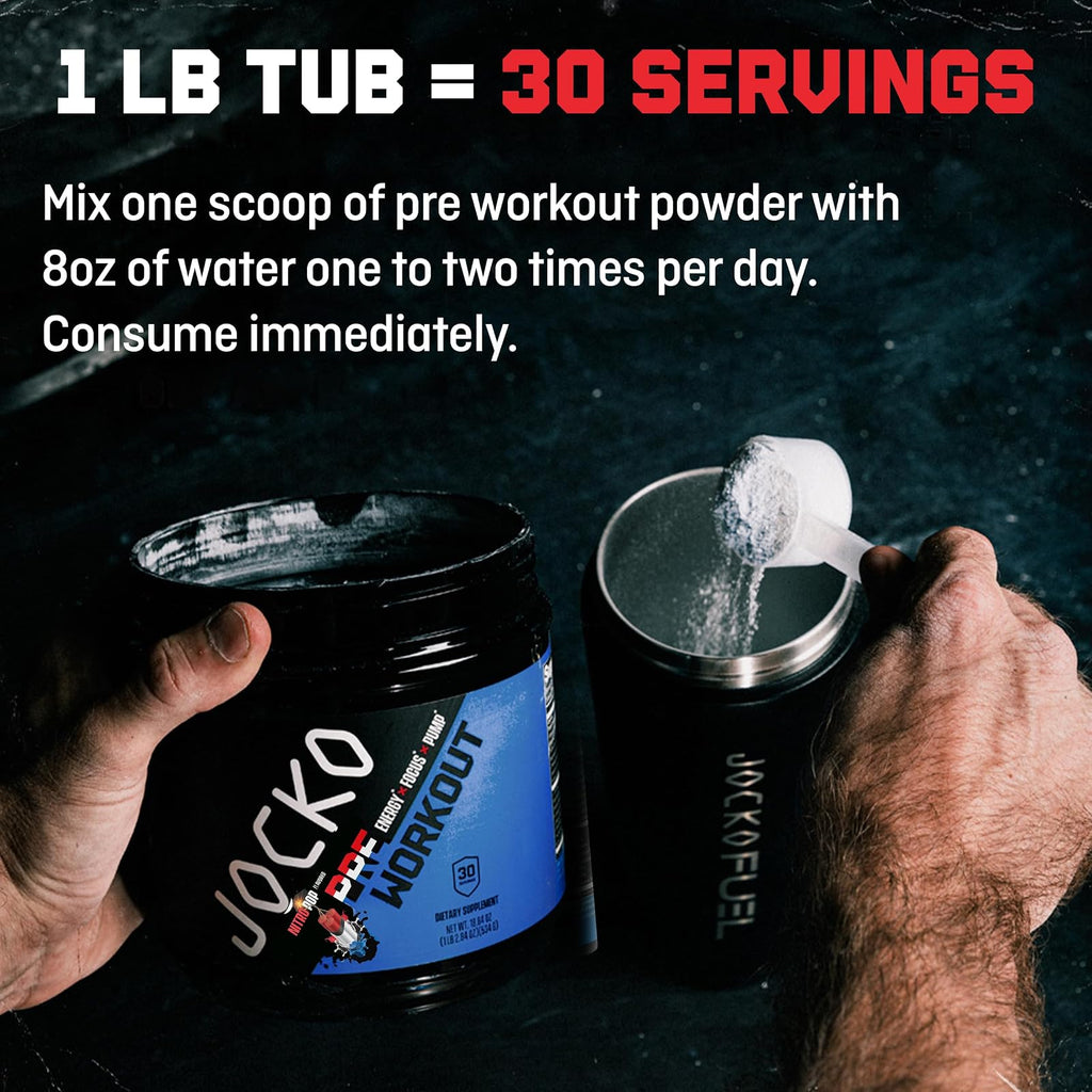 Jocko Fuel pre-workout with 30 servings