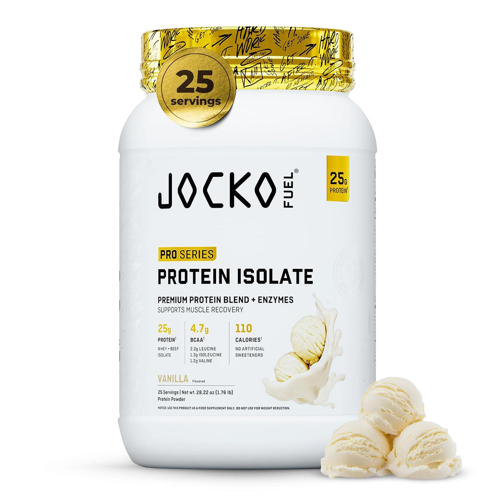 Jocko Fuel vanilla whey isolate protein