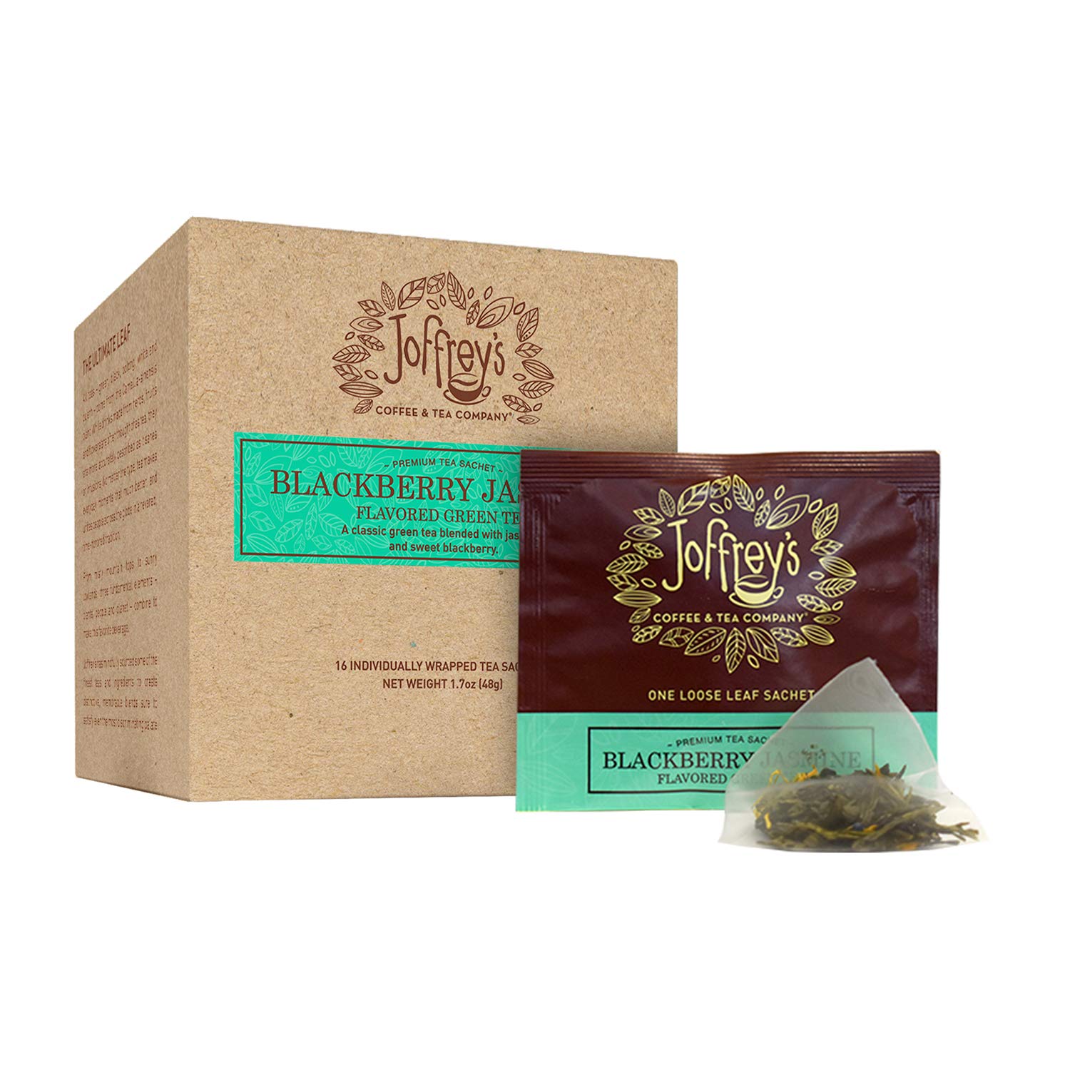Joffrey's herbal tea sachets