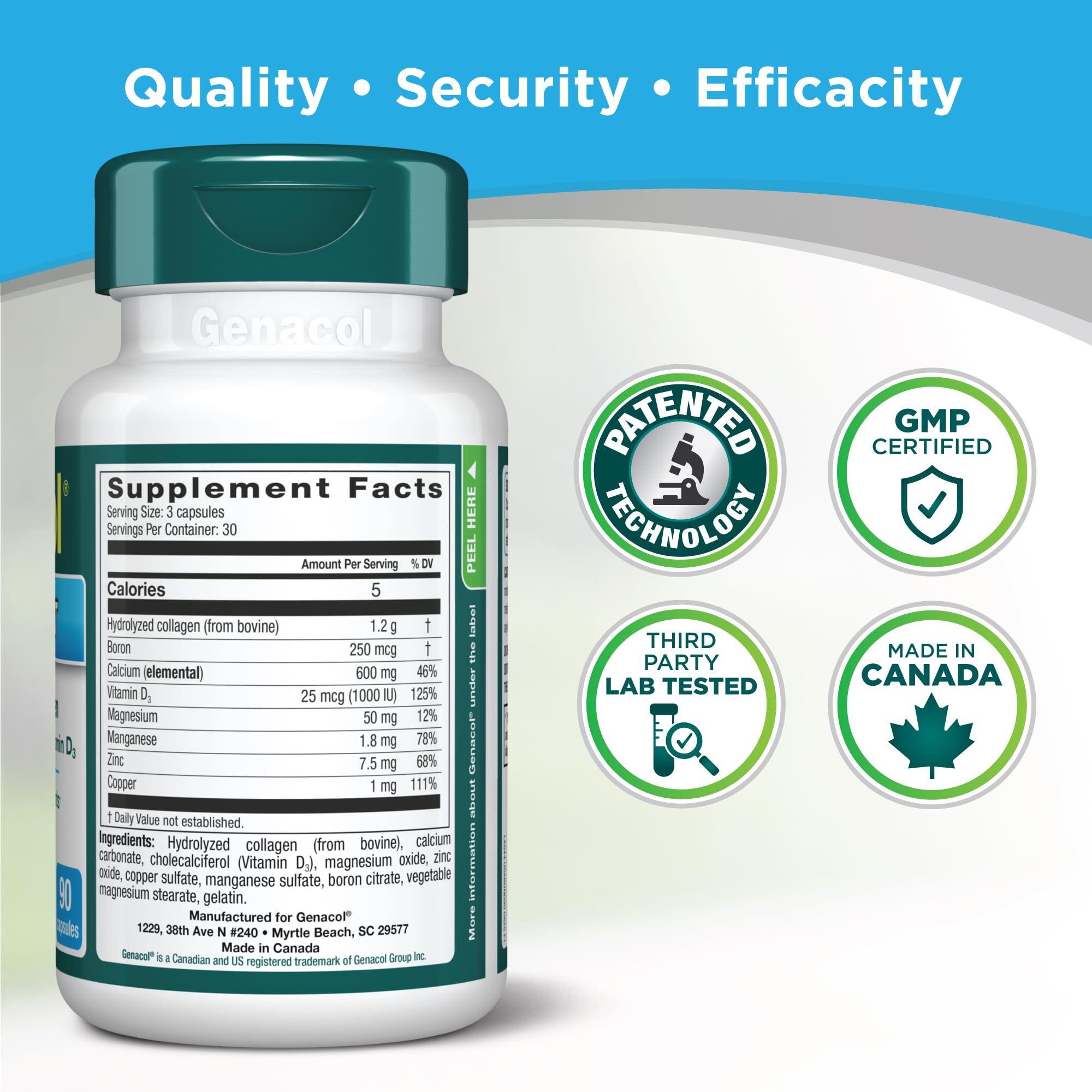 Joint comfort with Genacol calcium