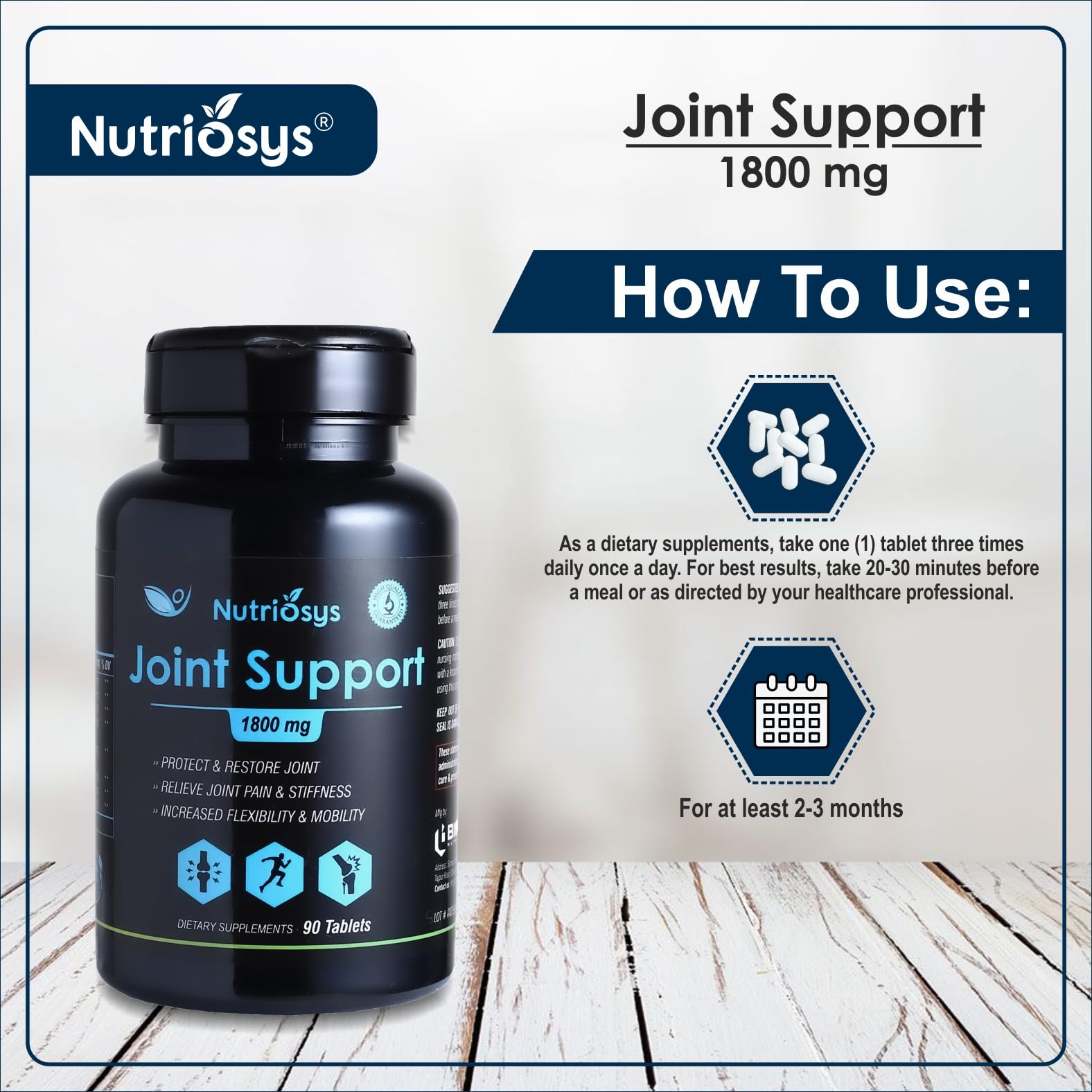 joint flexibility support with Nutriosys