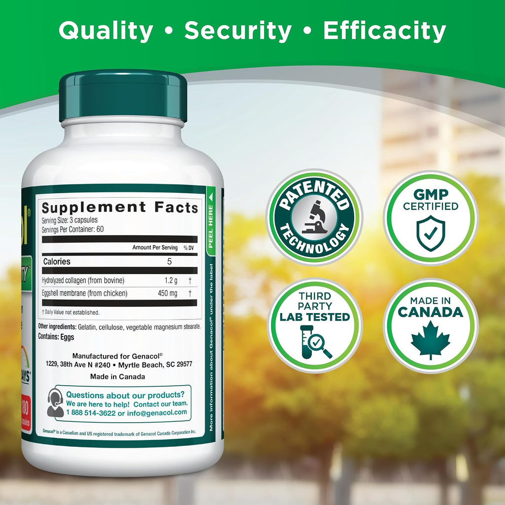 Joint health supplement with collagen