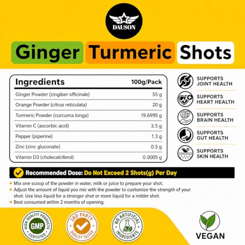 Joint health support ginger shots