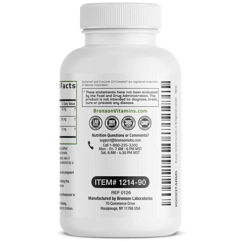 Joint health with Bronson turmeric curcumin