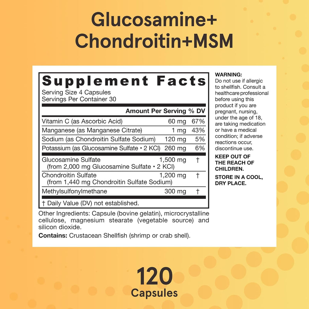 joint pain relief with glucosamine chondroitin