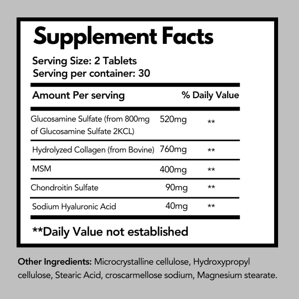 joint support formula with glucosamine