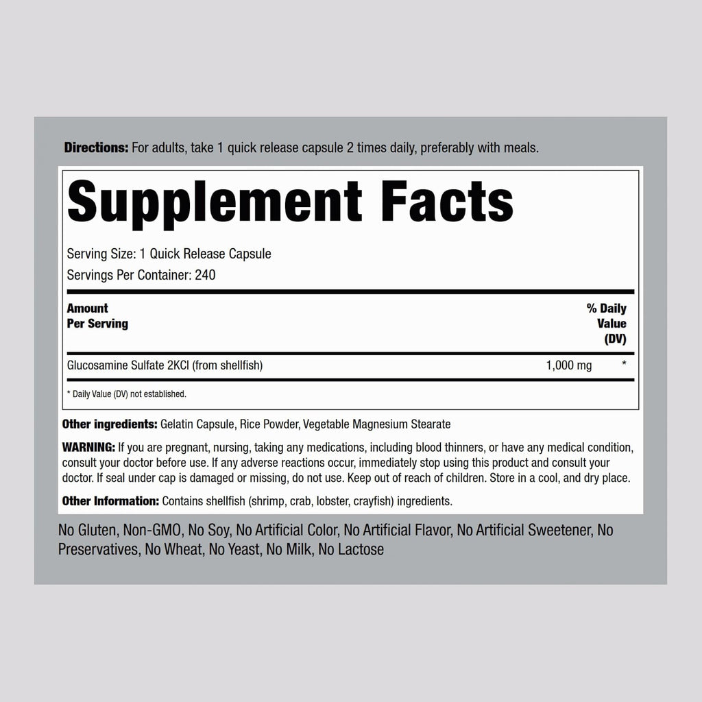 joint support glucosamine supplement