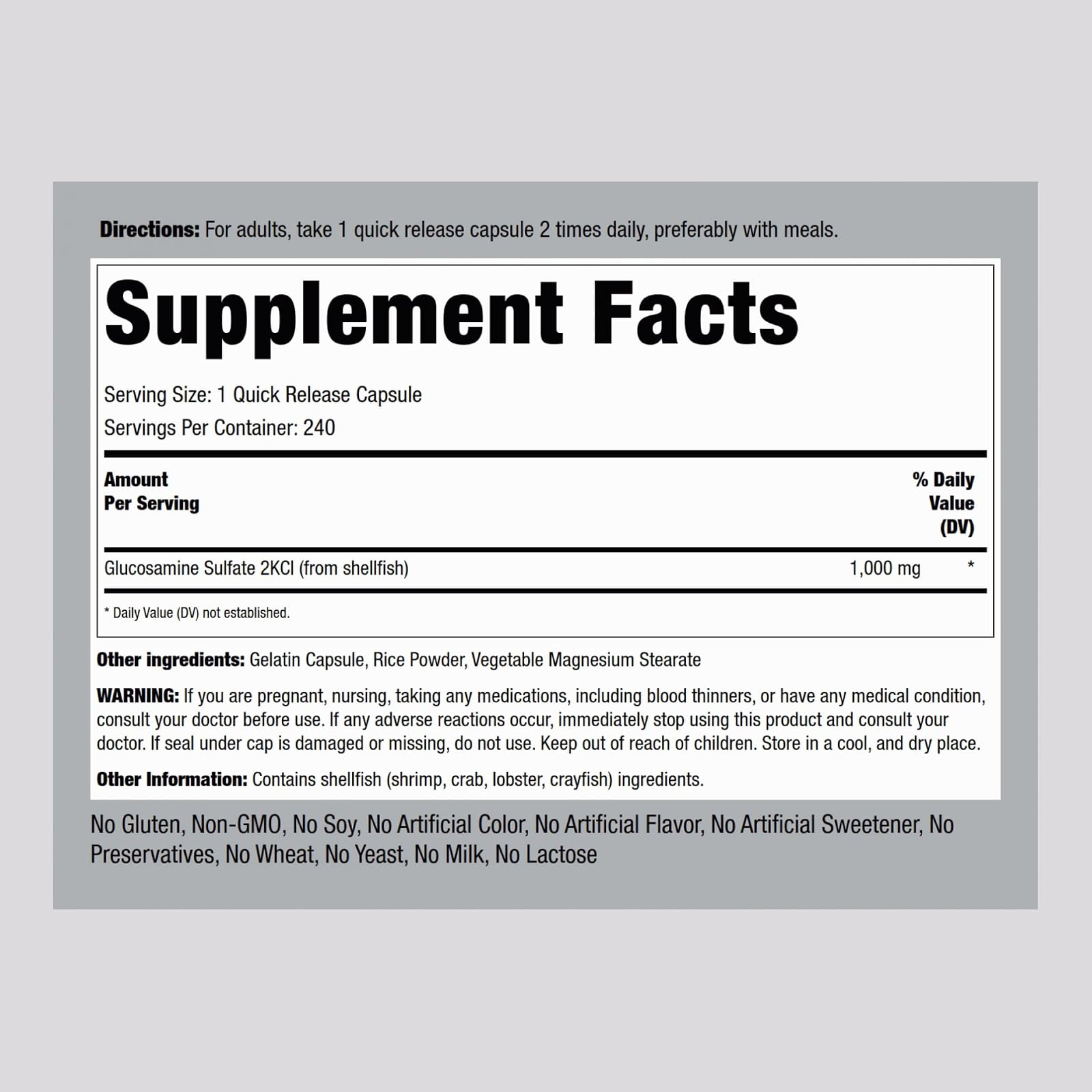 joint support glucosamine supplement