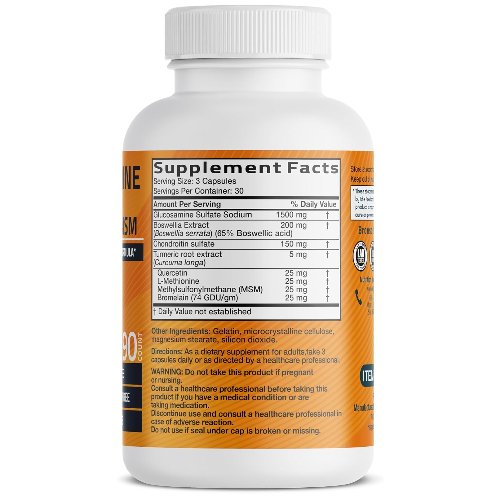 joint support supplement with MSM