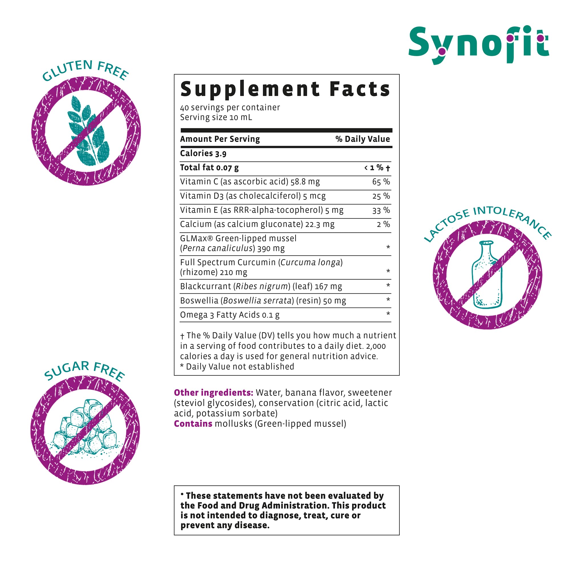 Joint support vitamins with curcumin