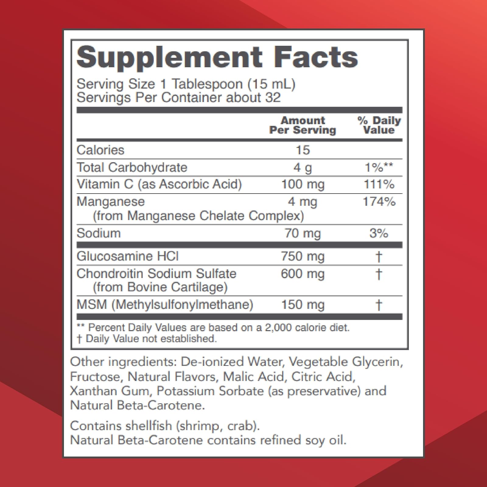 joint support with glucosamine chondroitin