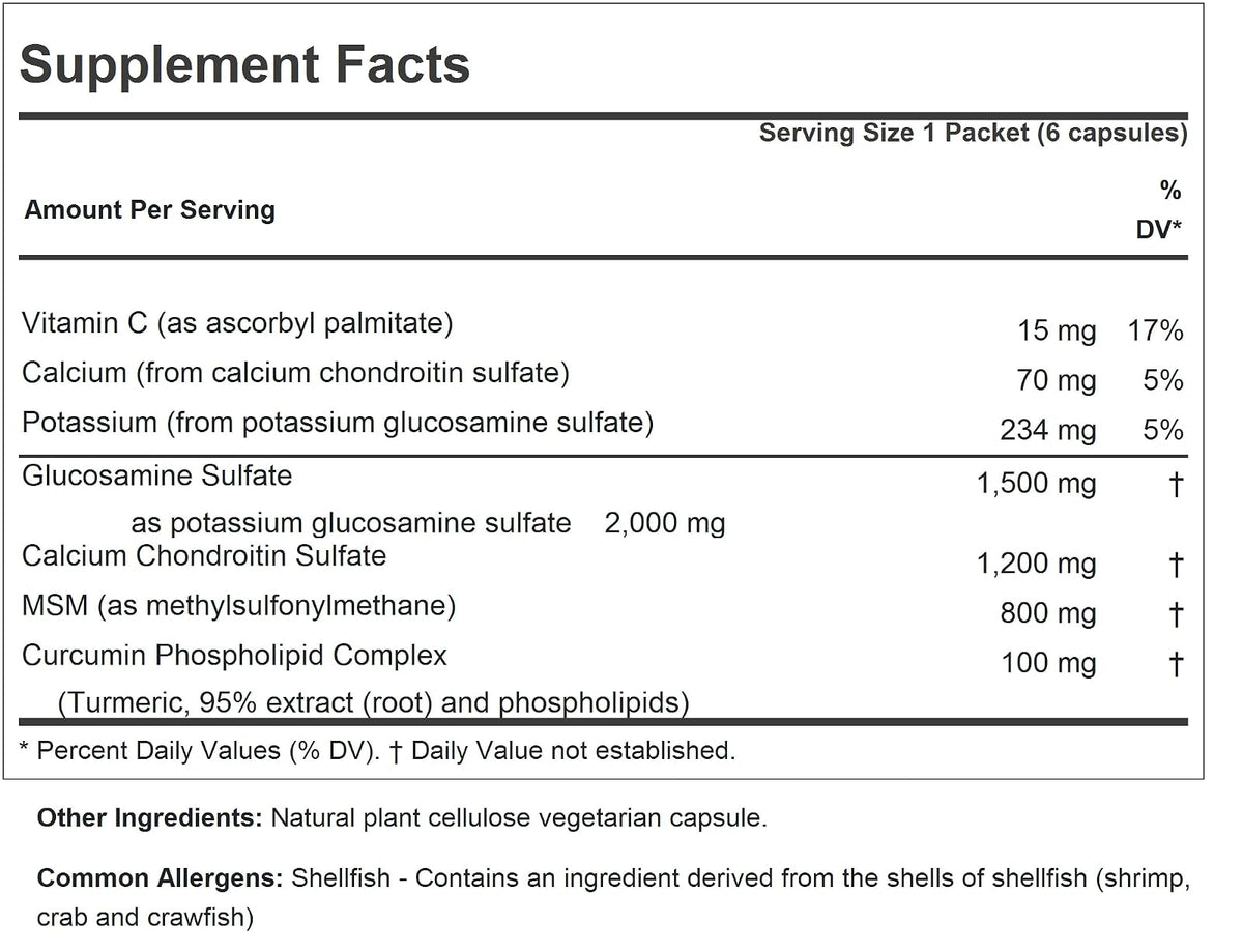 Joint support with glucosamine chondroitin