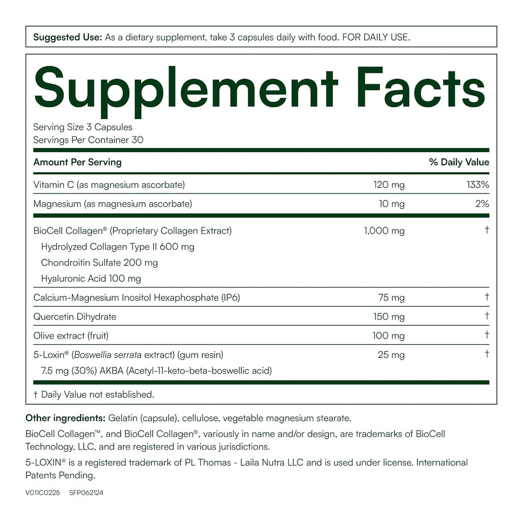 joint support with hyaluronic acid