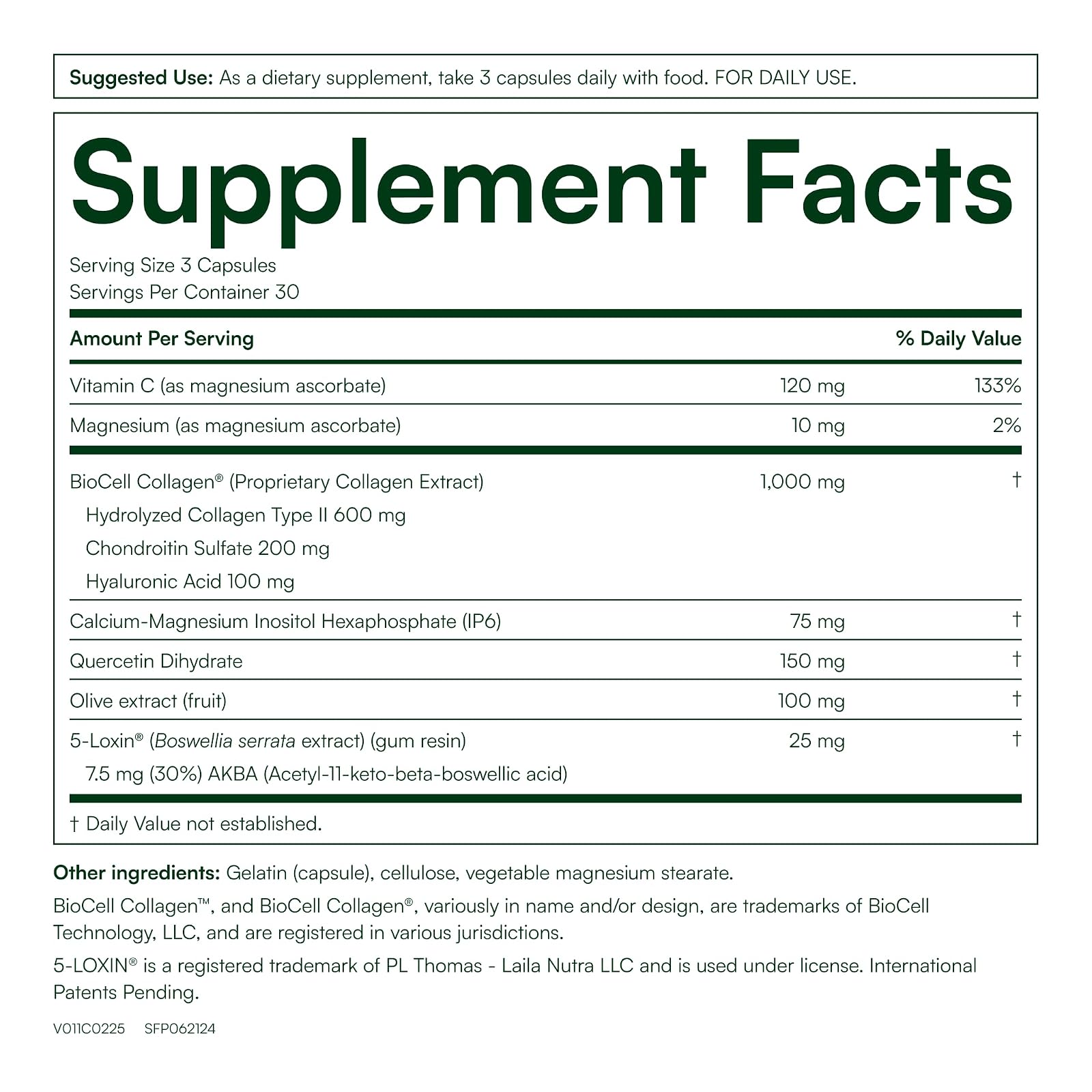 joint support with hyaluronic acid