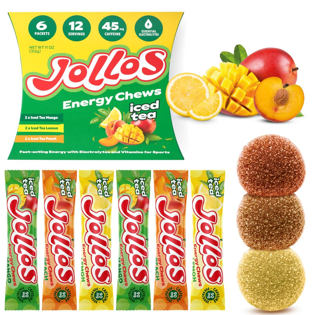 Jollos energy chews iced tea flavour