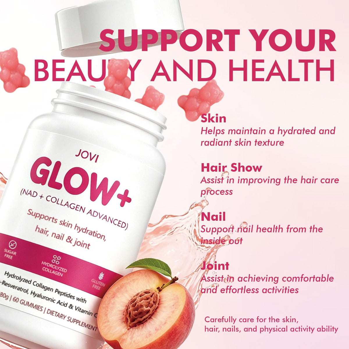 Jovi Glow+ gummies for joint health