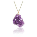 Jovivi amethyst cluster necklace beauty