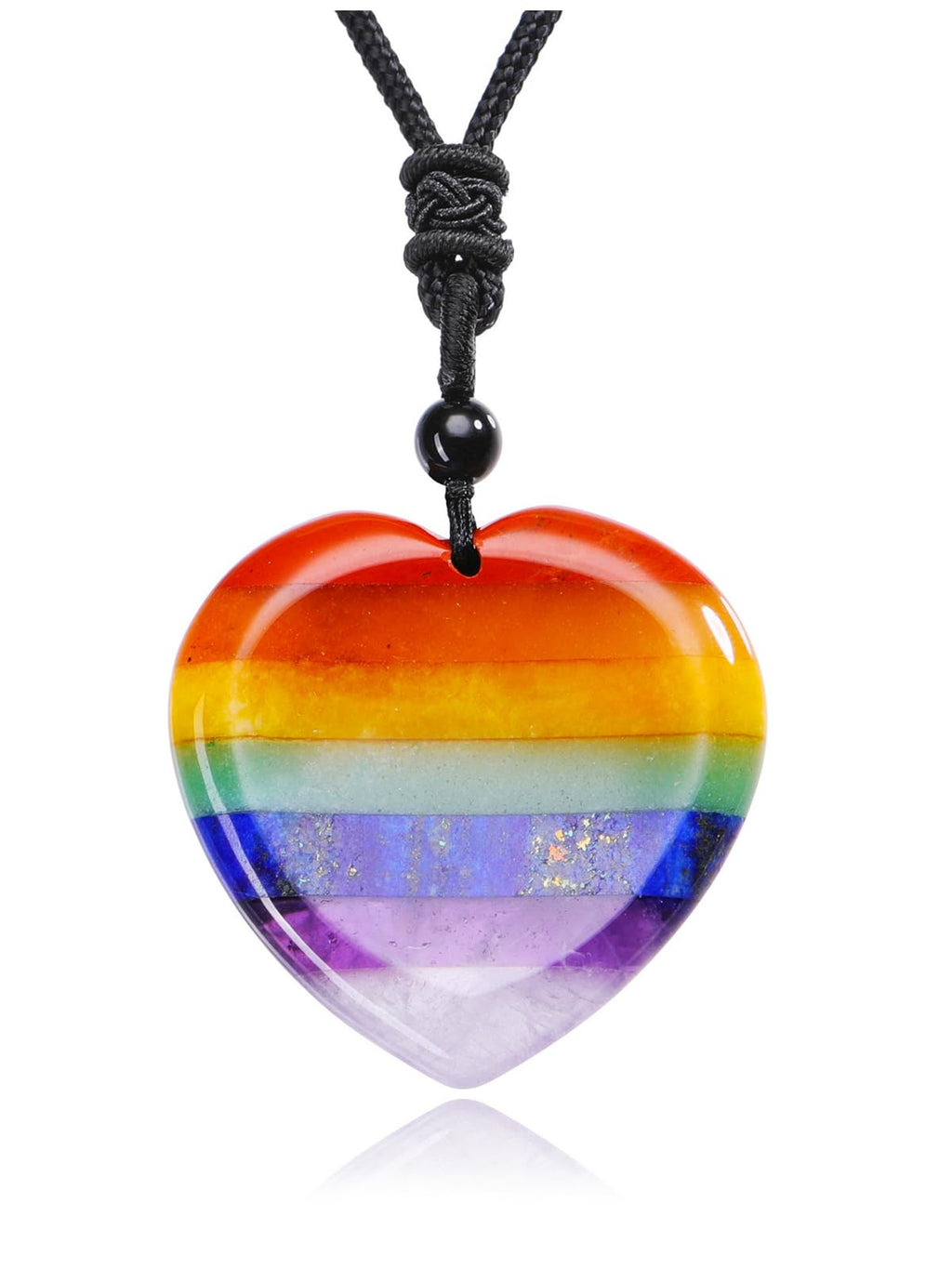 Jovivi healing crystals necklace