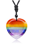Jovivi healing crystals necklace