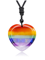 Jovivi healing crystals necklace