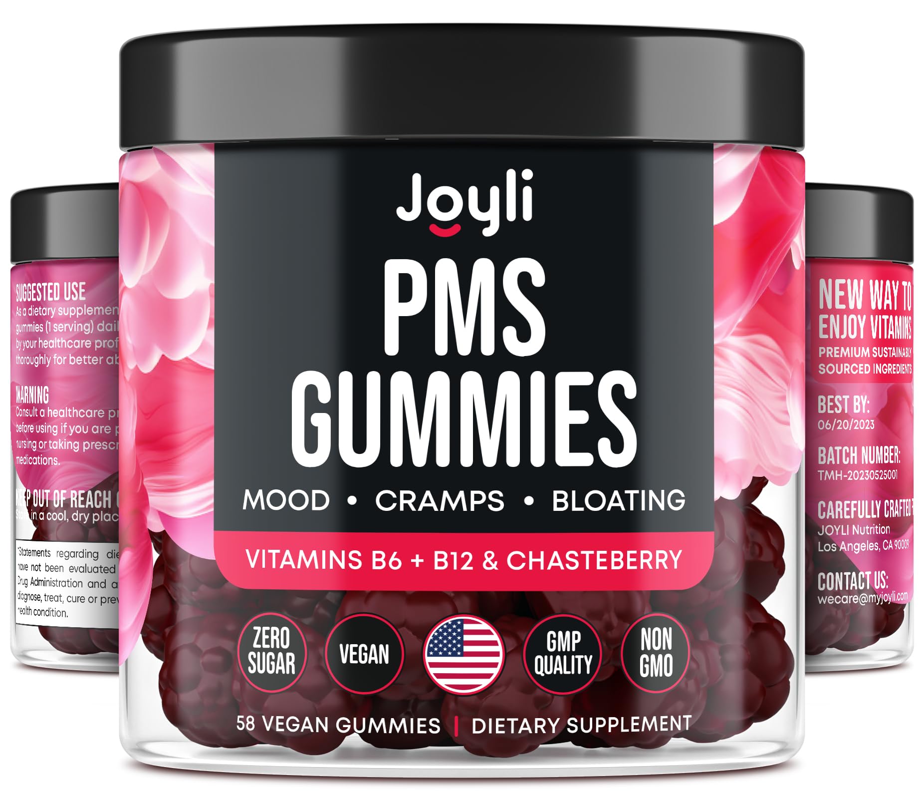 JOYLI Nutrition sugar-free PMS gummies