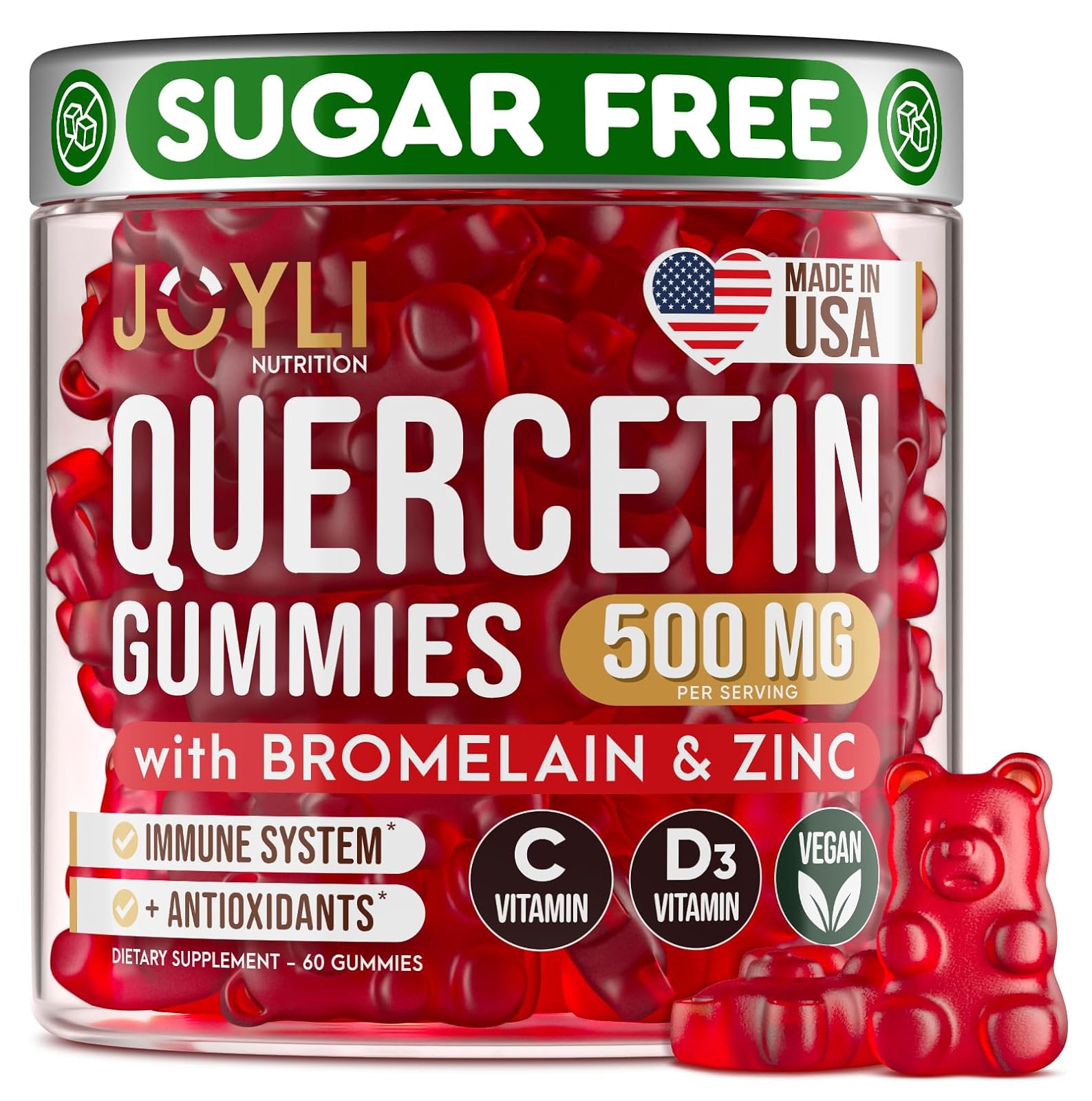 JOYLI quercetin gummies for immune support