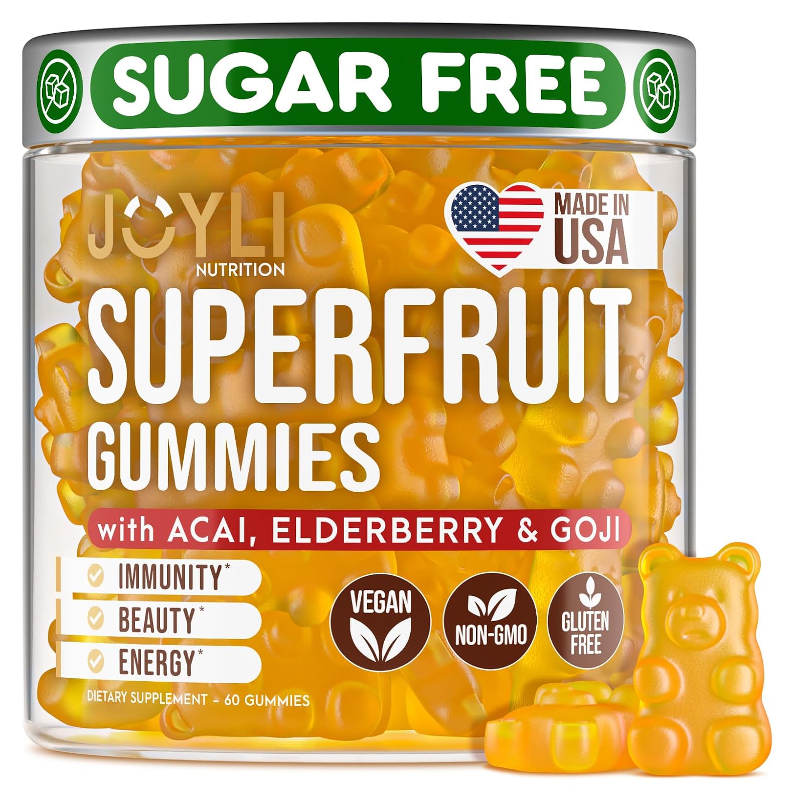 Joyli sugar-free multivitamins for adults