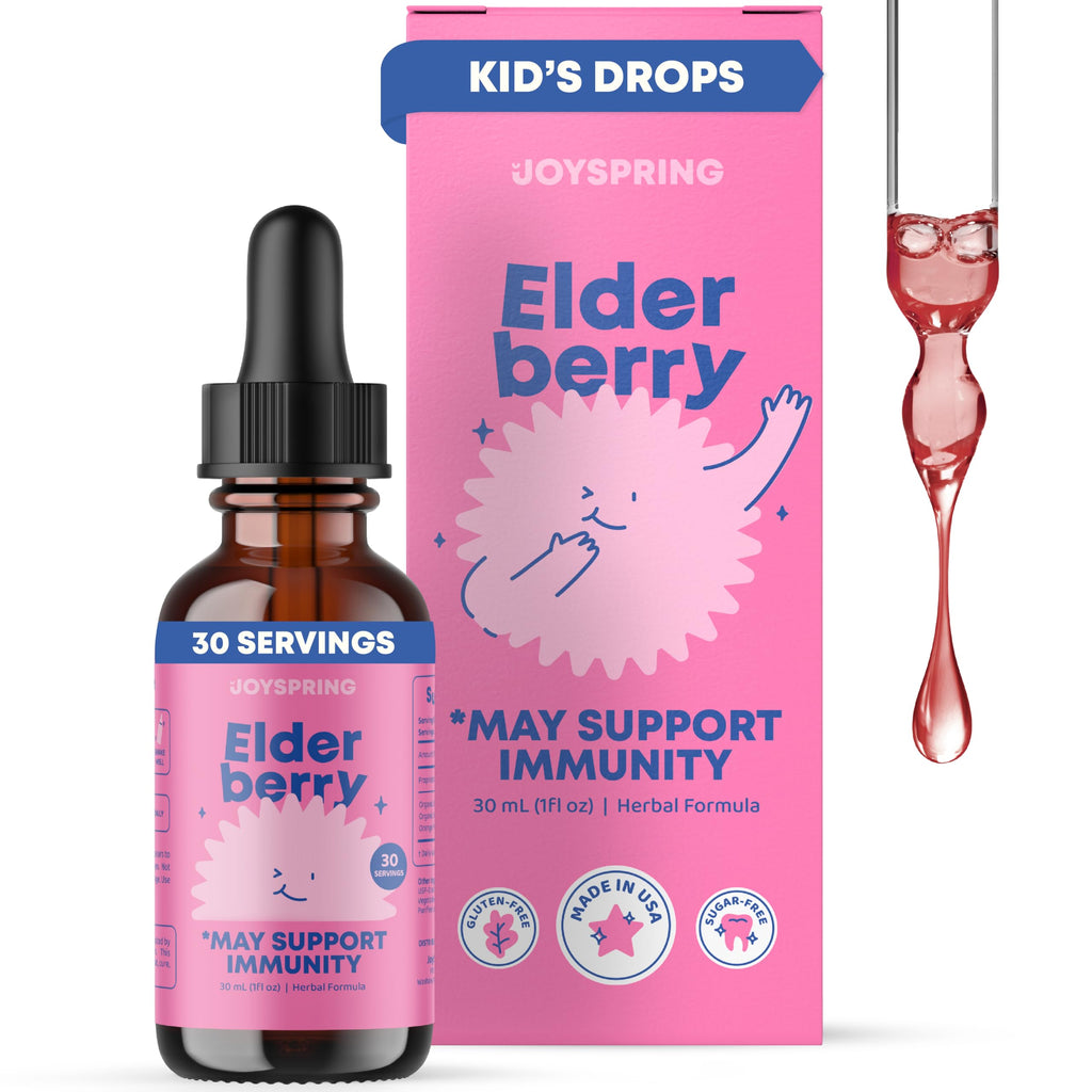 JoySpring elderberry drops for kids