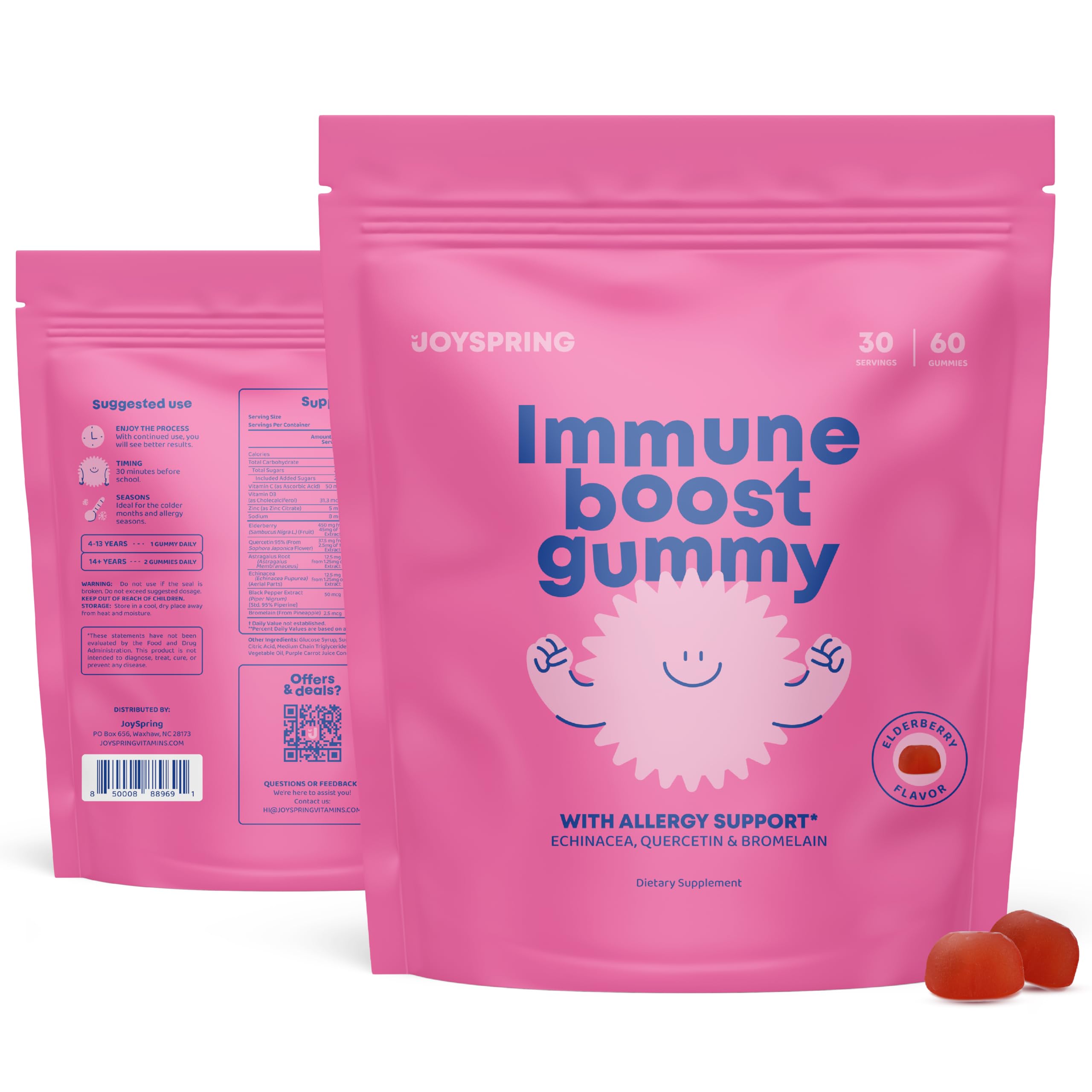 JoySpring elderberry gummies for kids