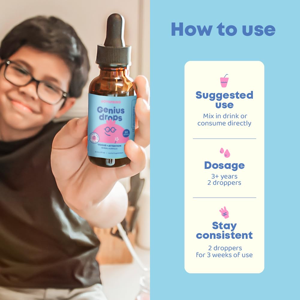 JoySpring Genius focus drops benefits