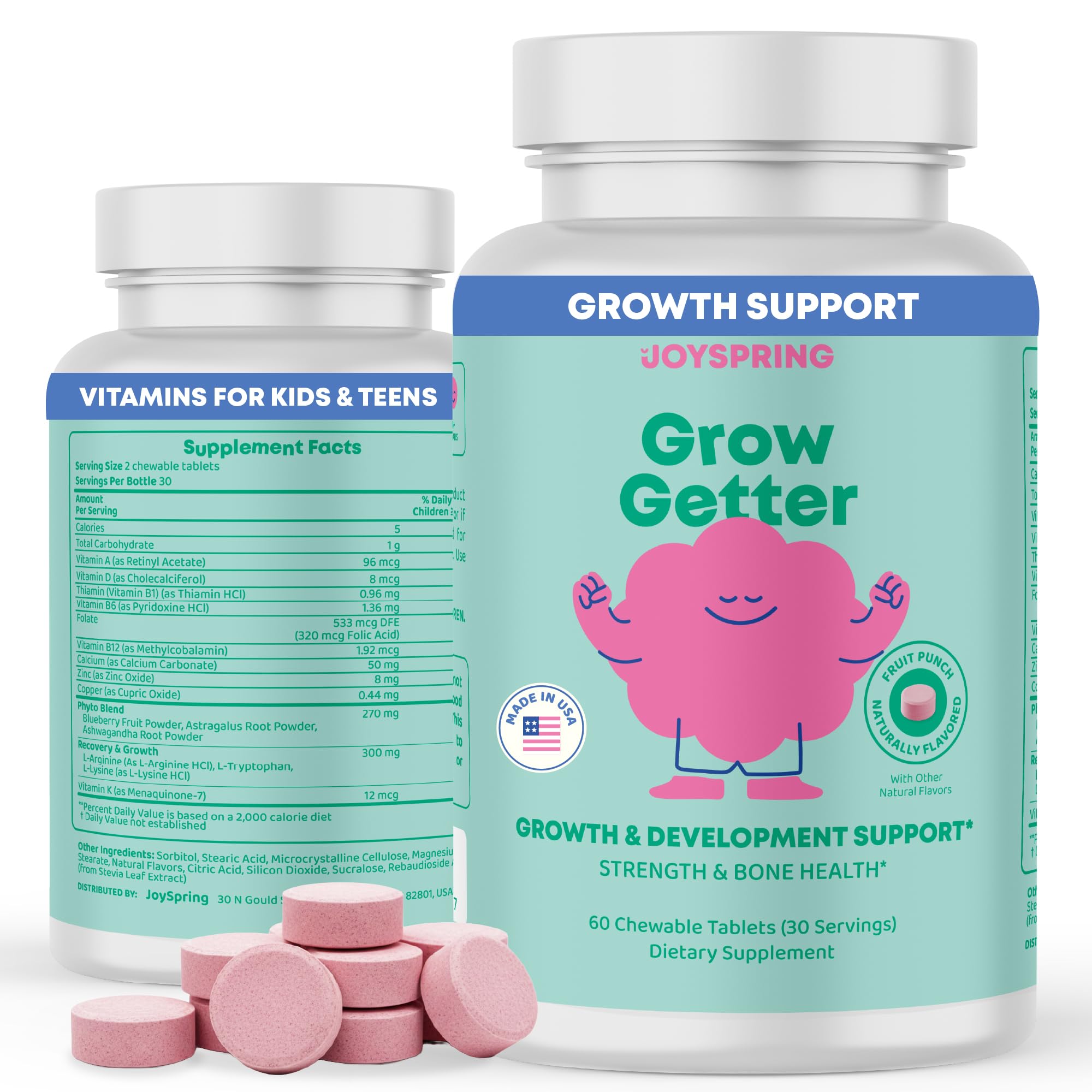 JoySpring Grow Getter chewables for kids