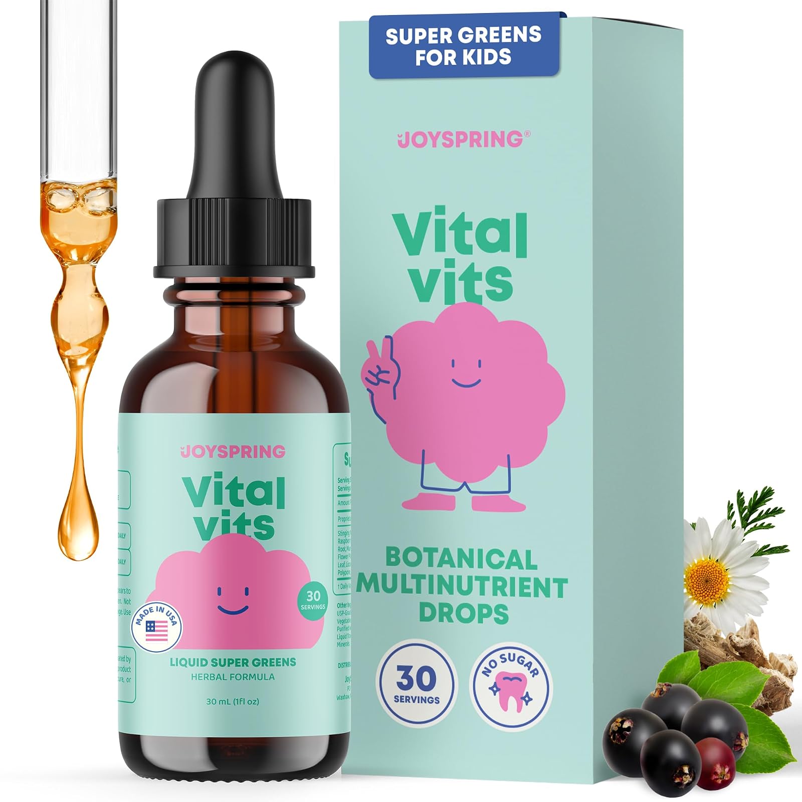 JoySpring kids multivitamin drops