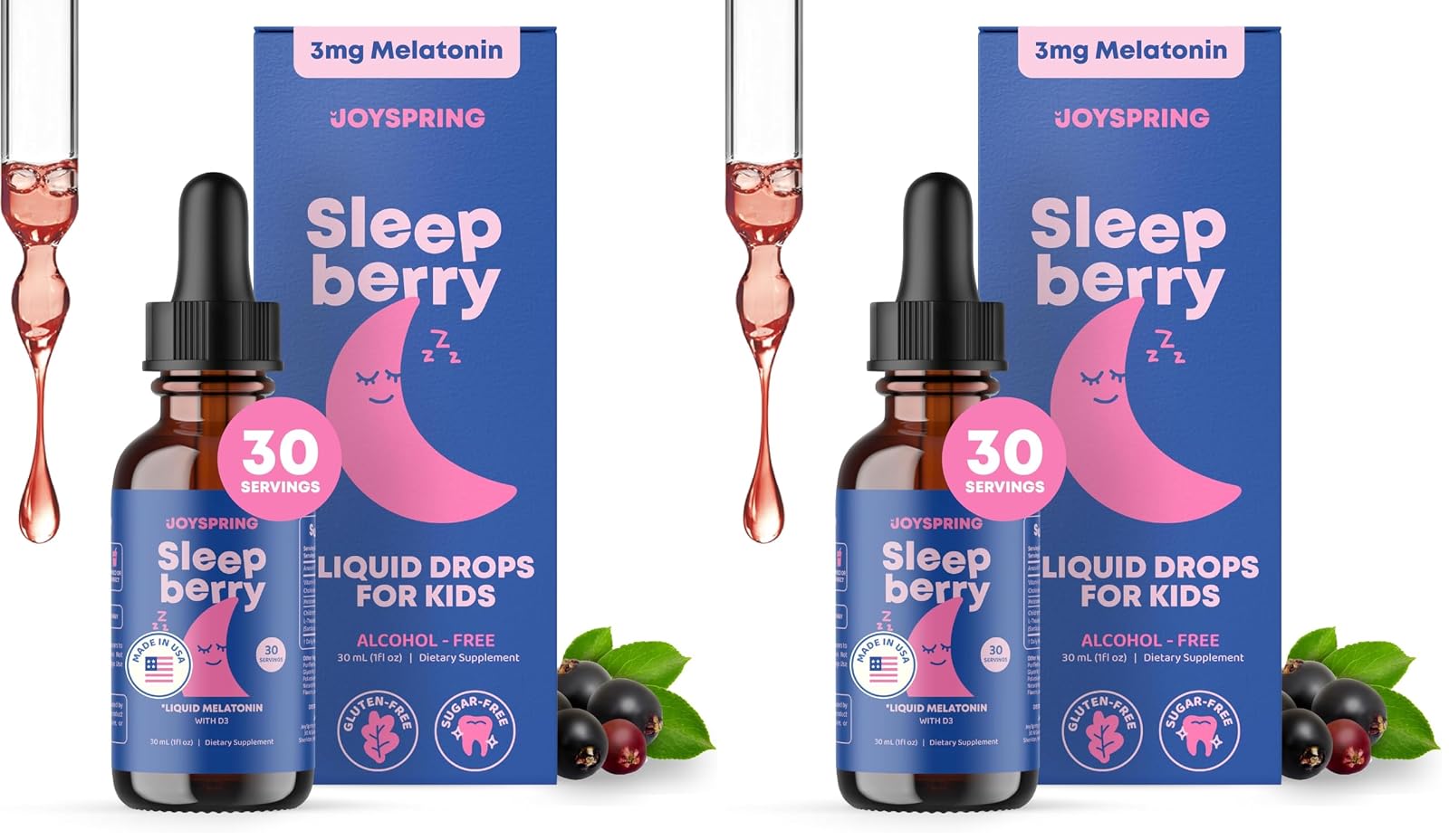 JoySpring SleepBerry kids melatonin drops