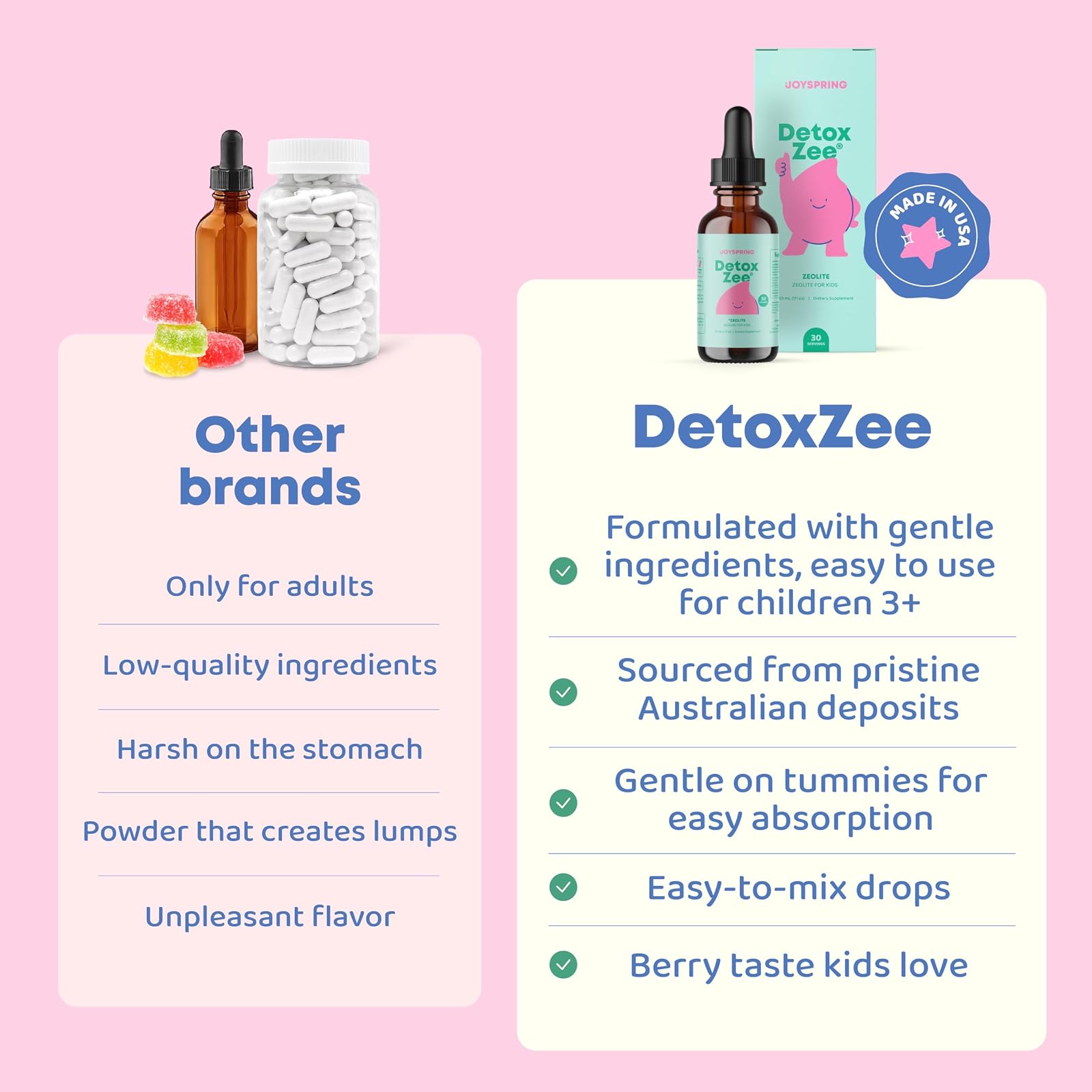 JoySpring zeolite drops for kids