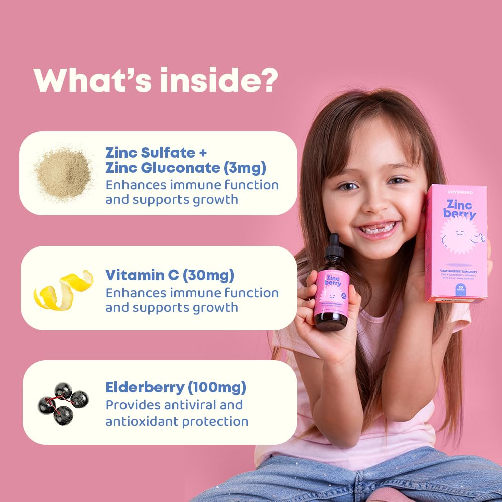 JoySpring ZincBerry elderberry flavor