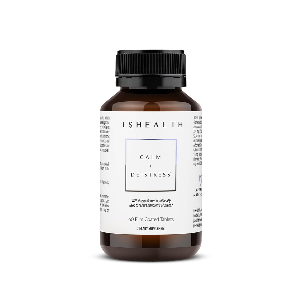 JSHealth Calm + Destress capsules for relaxation