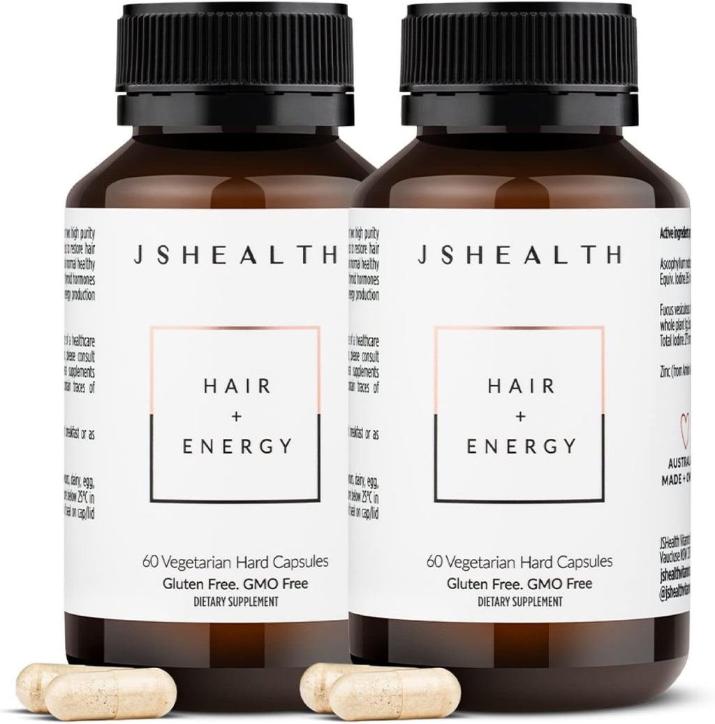 JSHealth Hair + Energy multivitamins