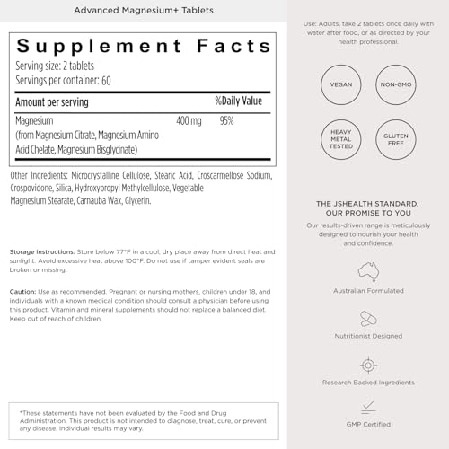 JSHealth magnesium supplement for stress relief